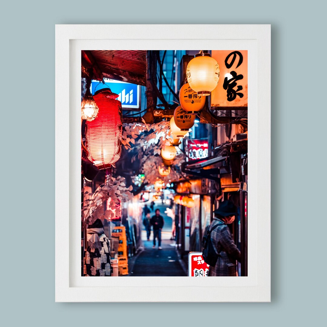 Tokyo Memory Lane Print | Omoide Yokocho Night Street Photography ...