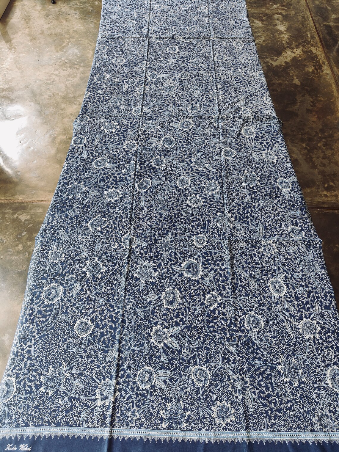 Indigo Hand-drawn Batik, Hand-dyed, Natural Dye, Indonesian Batik Tulis ...