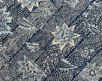 Indigo Hand-drawn Batik, Hand-dyed, Natural Dye, Indonesian Batik Tulis ...