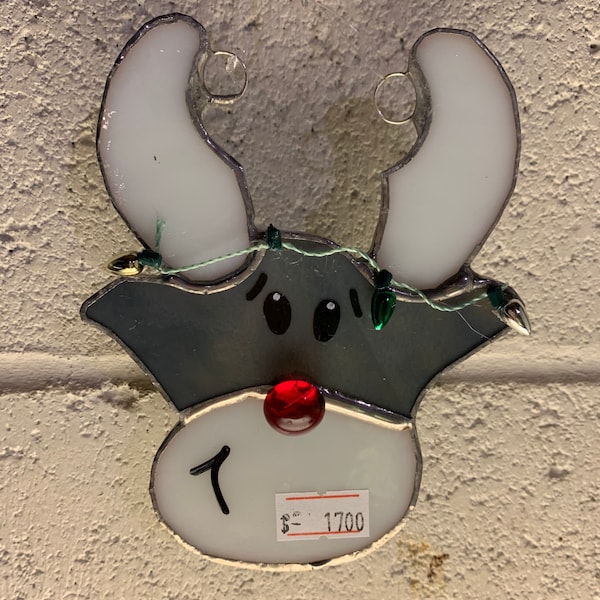 Stained Glass Reindeer Pattern - Etsy