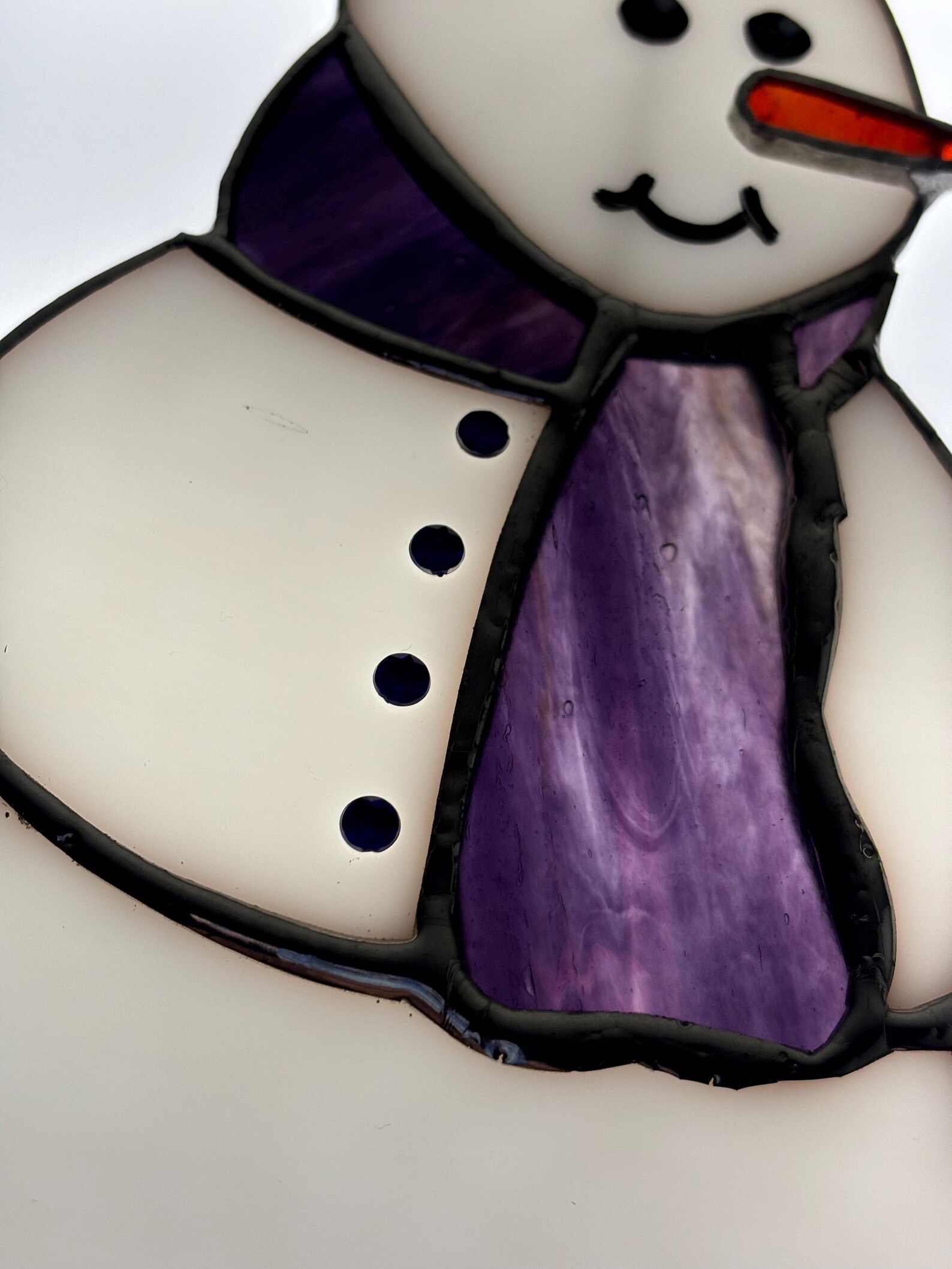 Stained Glass Snowman - Etsy