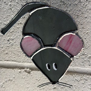 Stained Glass Mouse - Etsy