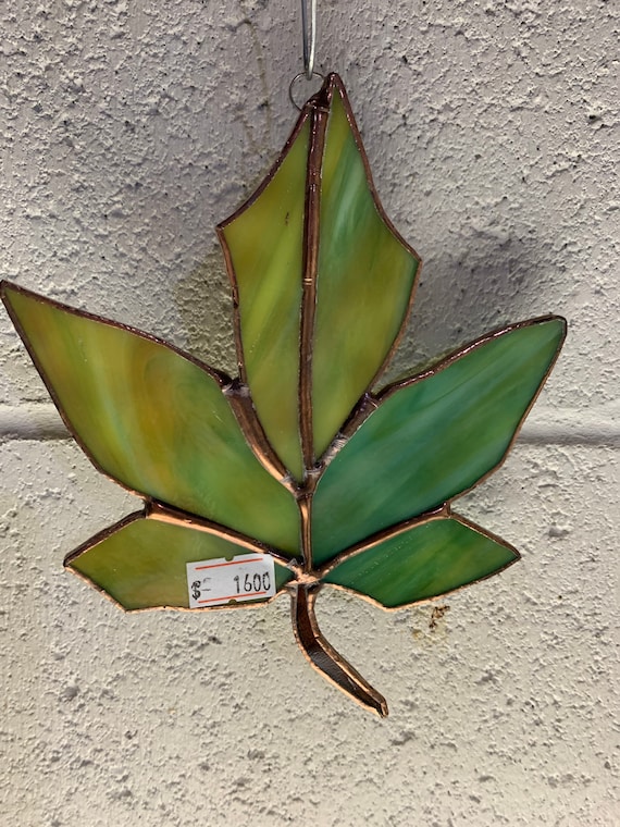Stained Glass Maple Leaf - Etsy