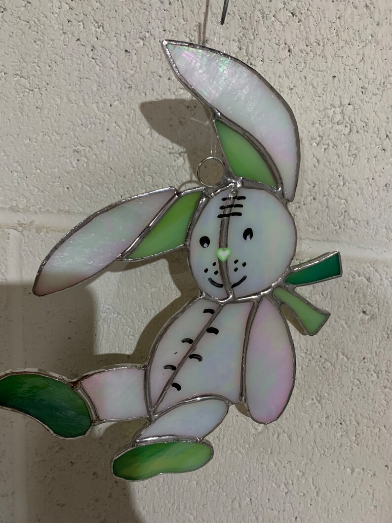 Stained Glass Bunny - Etsy