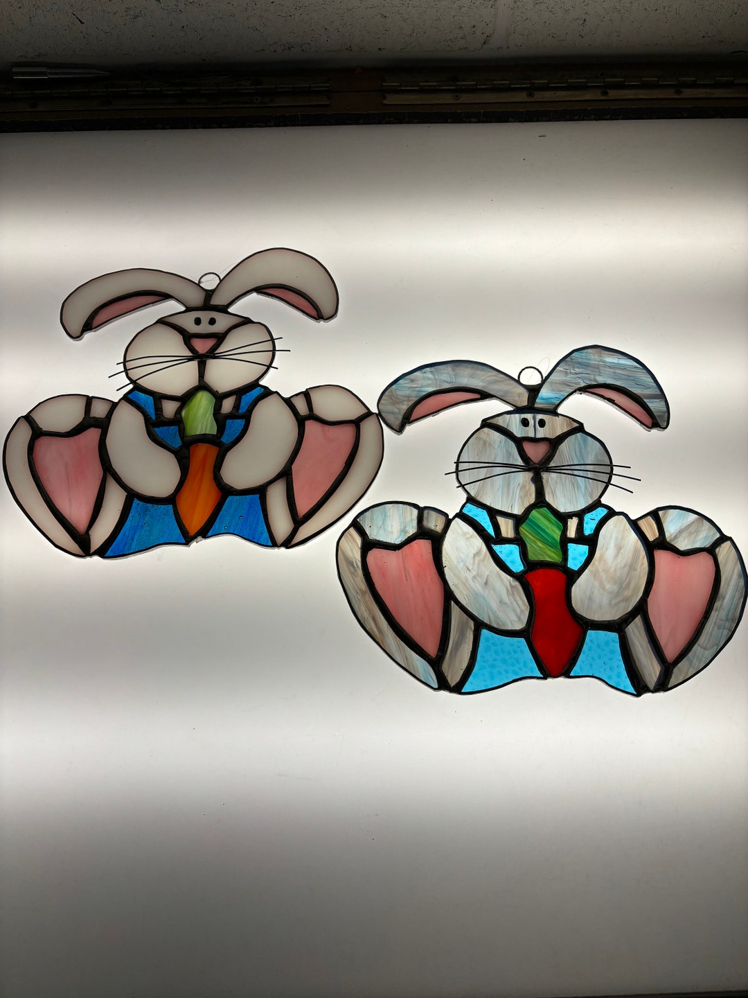 Stained Glass Bunny - Etsy