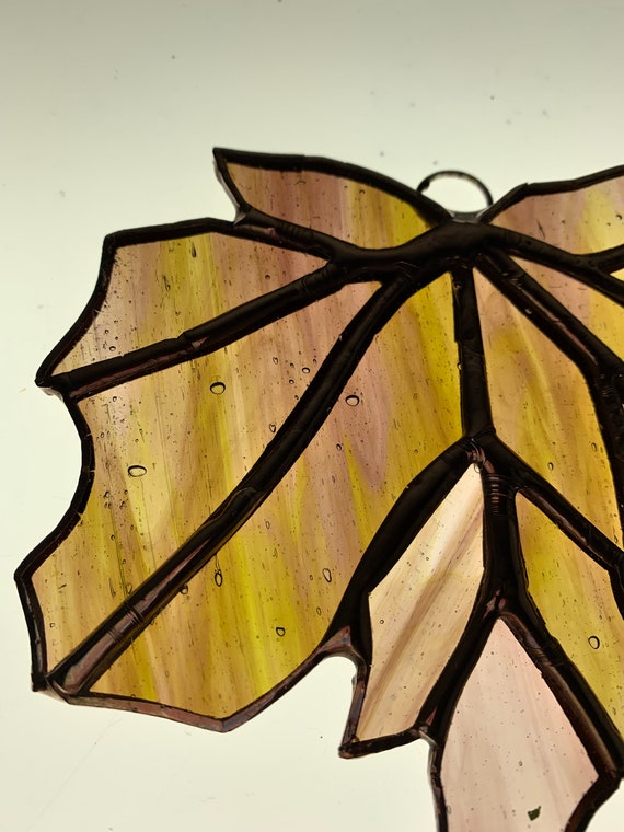Stained Glass Leaf - Etsy