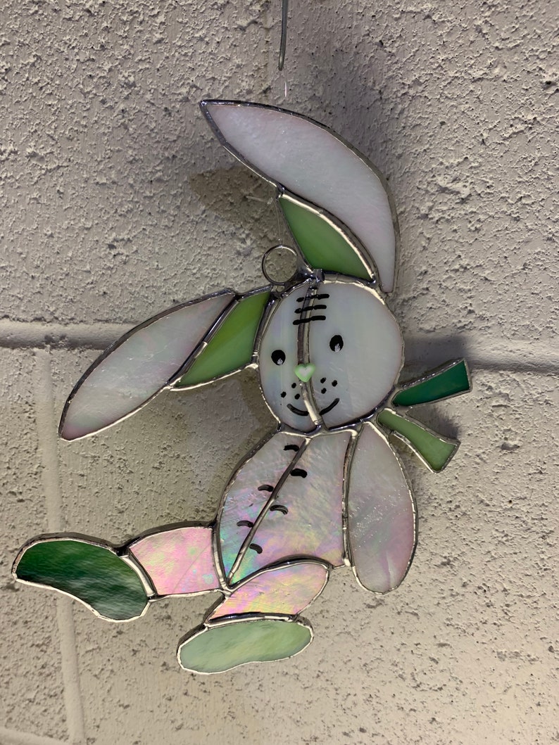 Stained Glass Bunny - Etsy