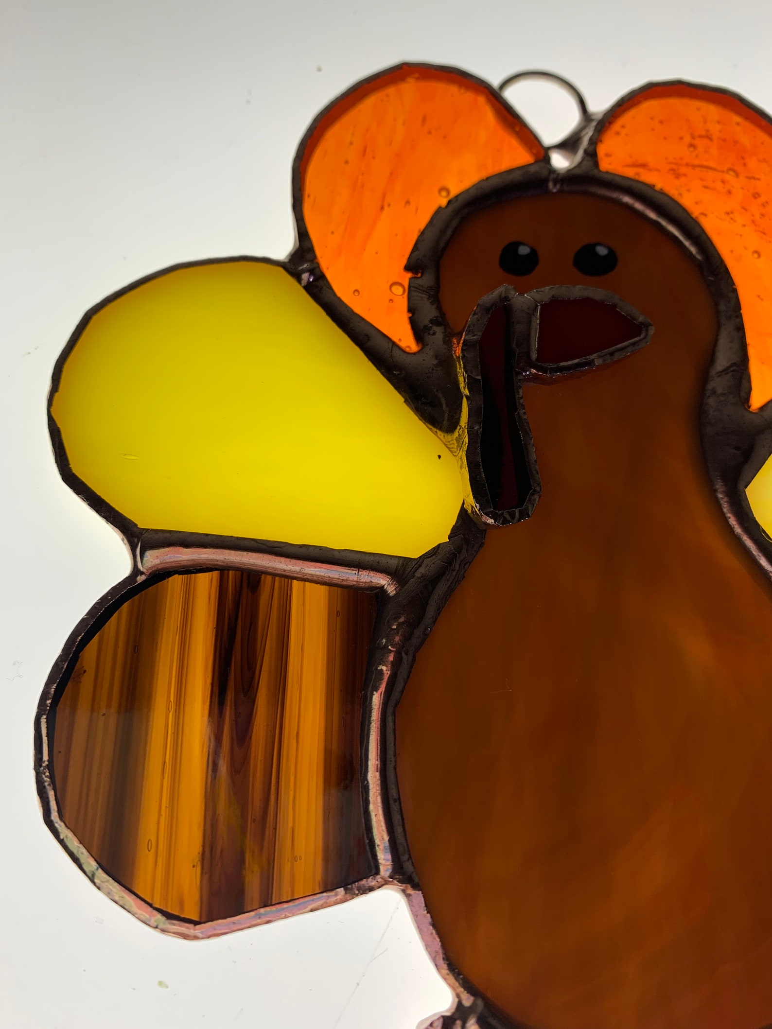 Stained Glass Happy Turkey - Etsy