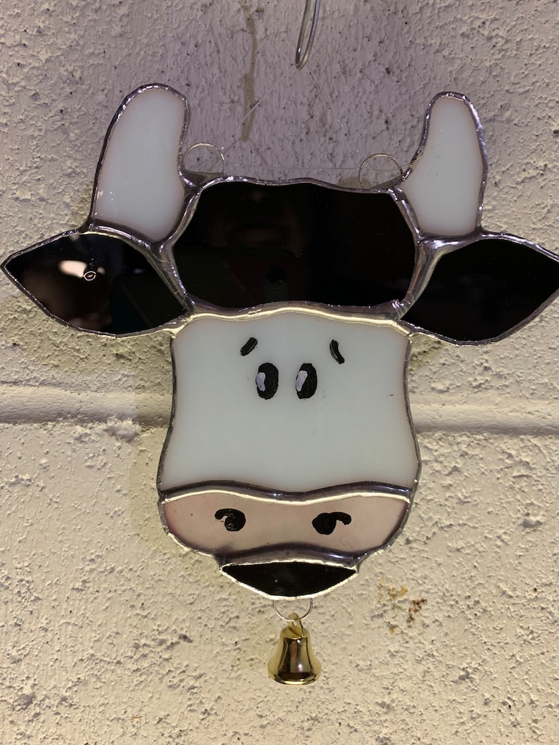 Stained Glass Cow - Etsy