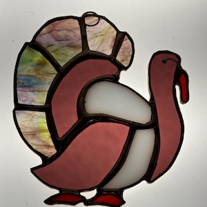 Small Stained Glass Turkey - Etsy