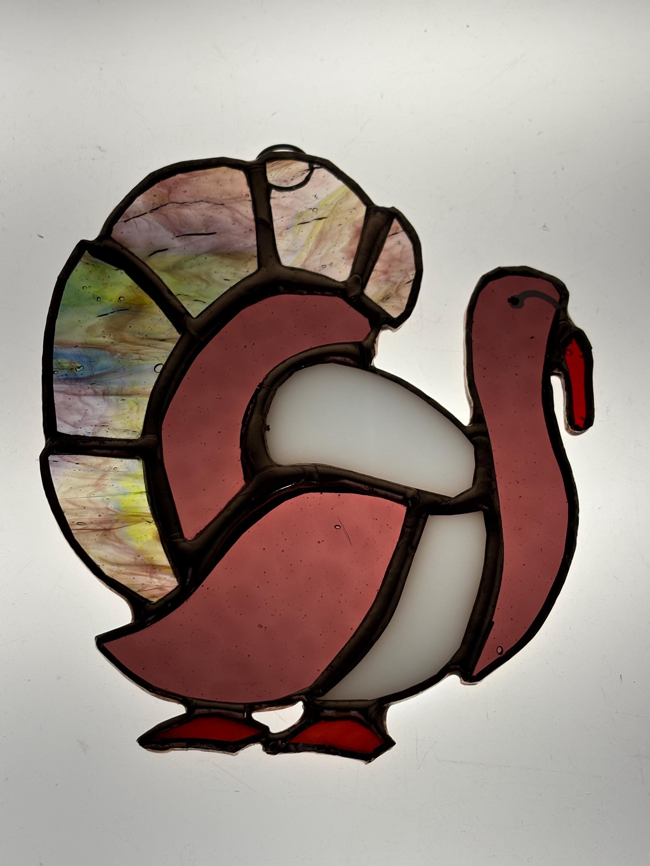 Small Stained Glass Turkey - Etsy