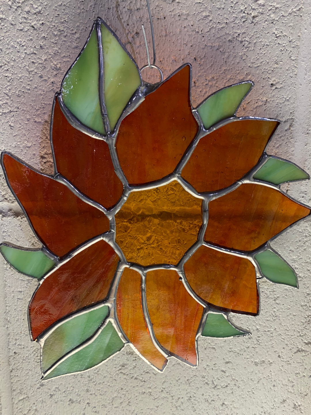 Stained Glass Sunflower - Etsy