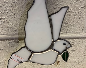 Dove Stained Glass Window Cling Easy to Reposition - Etsy