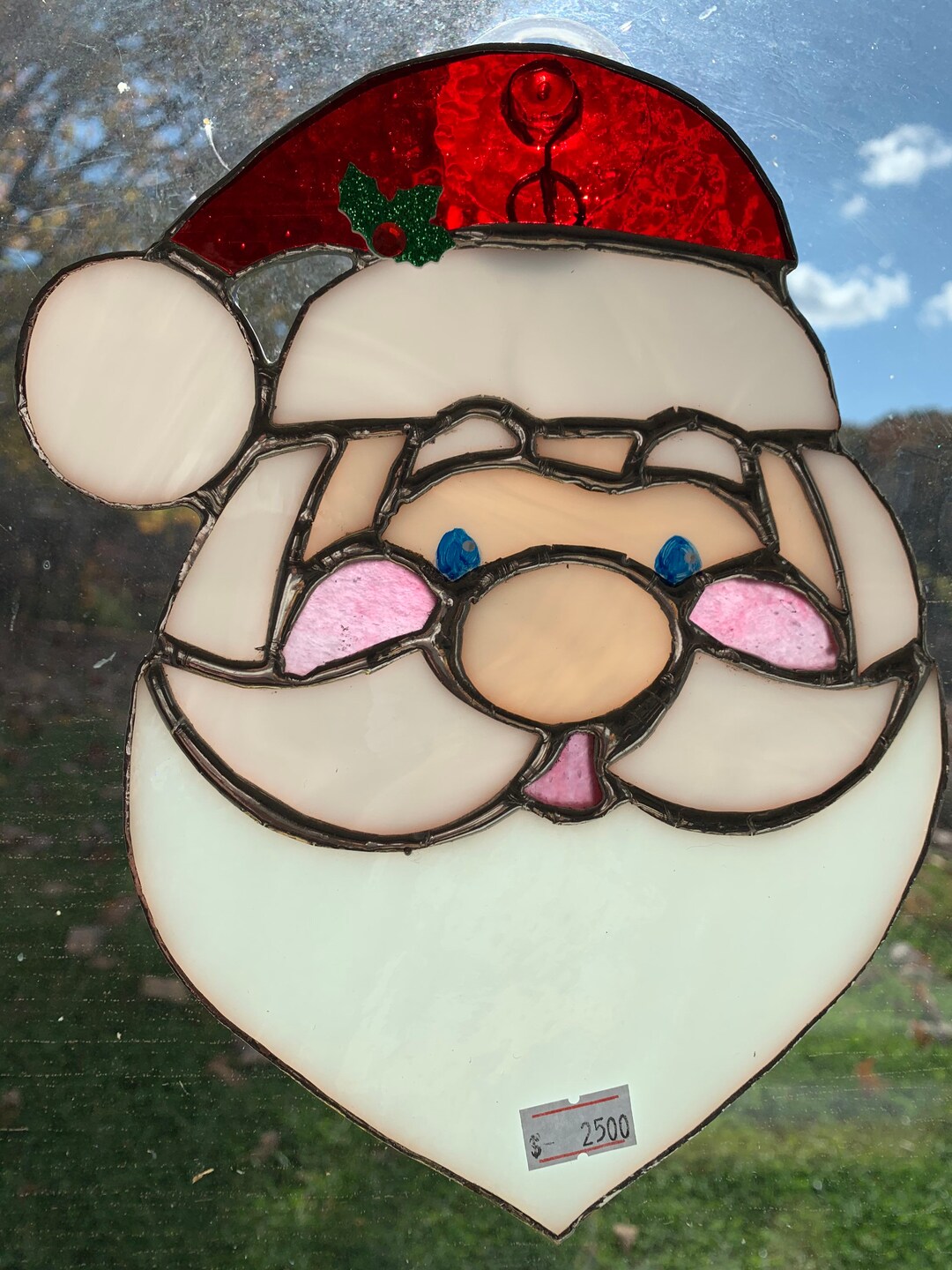 Stained Glass Santa - Etsy