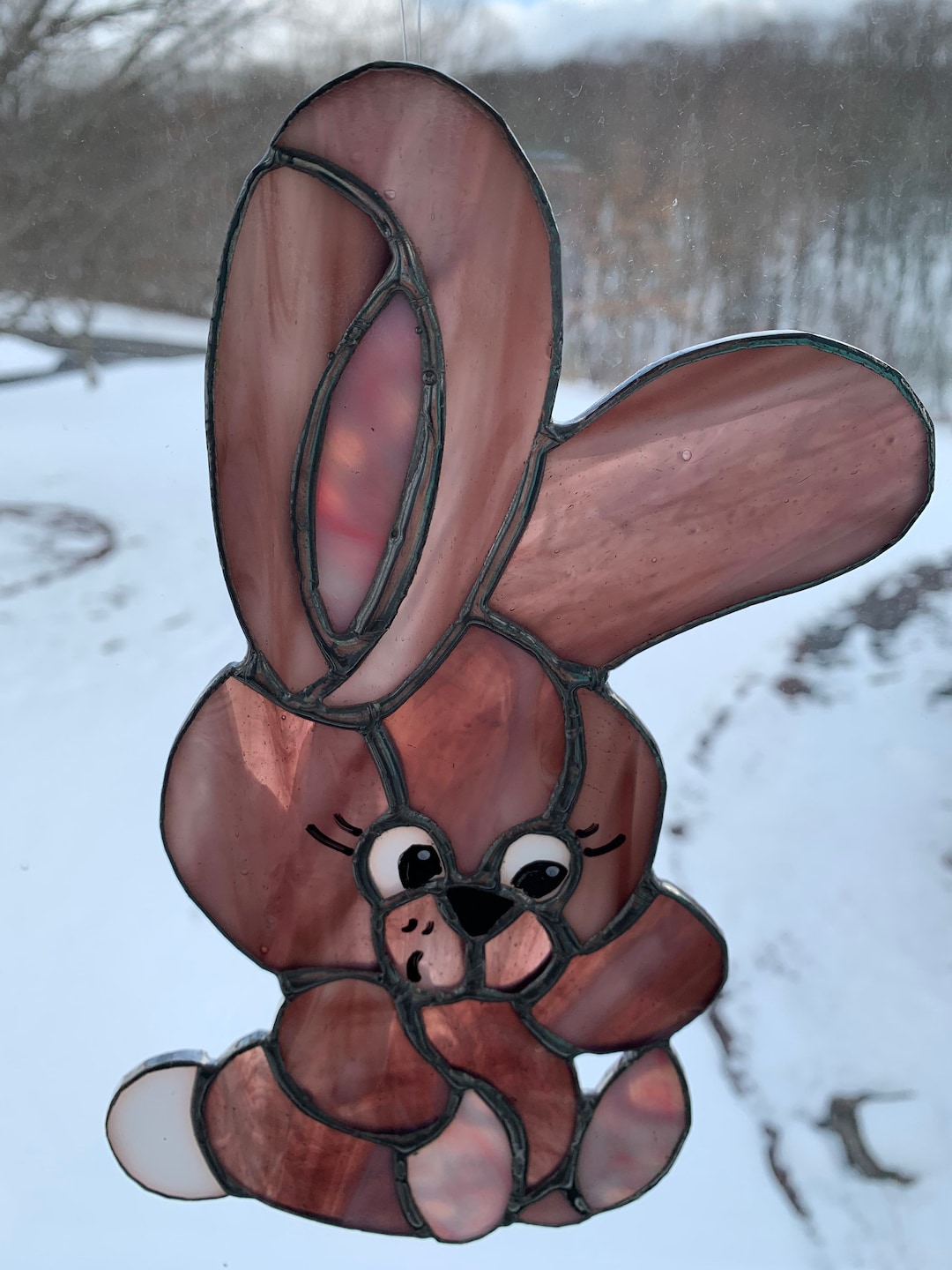 Stained Glass Bunny - Etsy