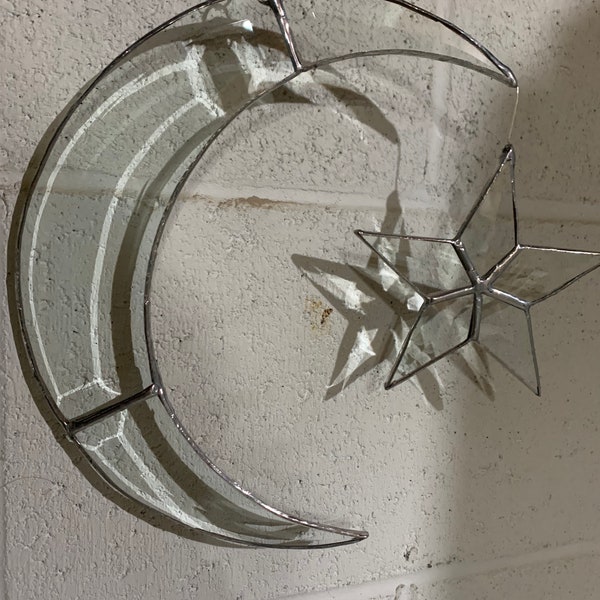 Stained Glass Moon - Etsy