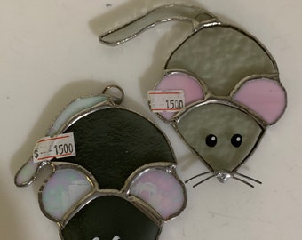 Stained Glass Mouse | Etsy