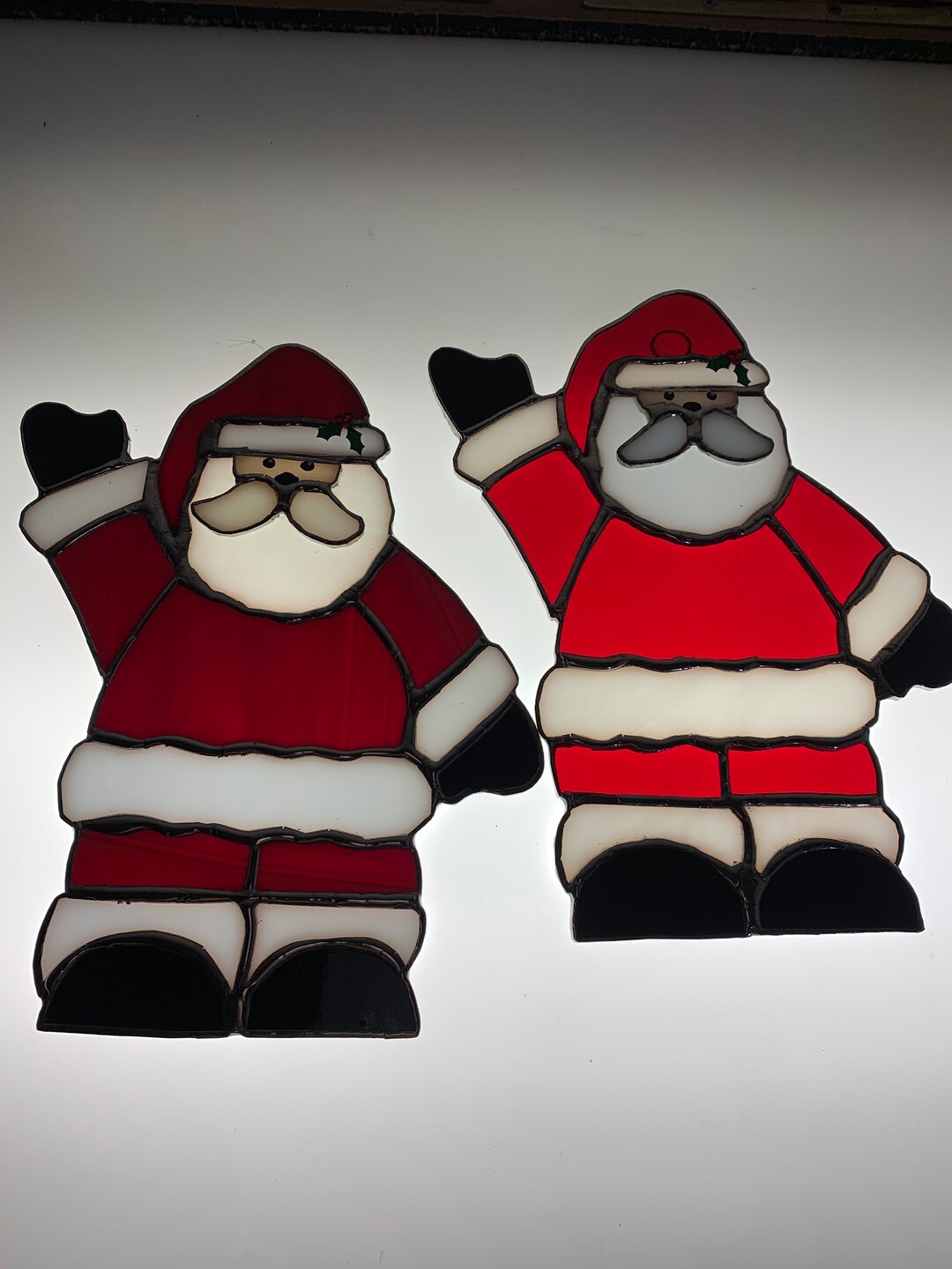 Stained Glass Santa - Etsy