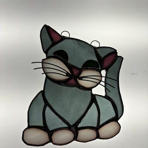 Stained Glass Cat - Etsy