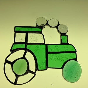 Stained Glass Tractor - Etsy