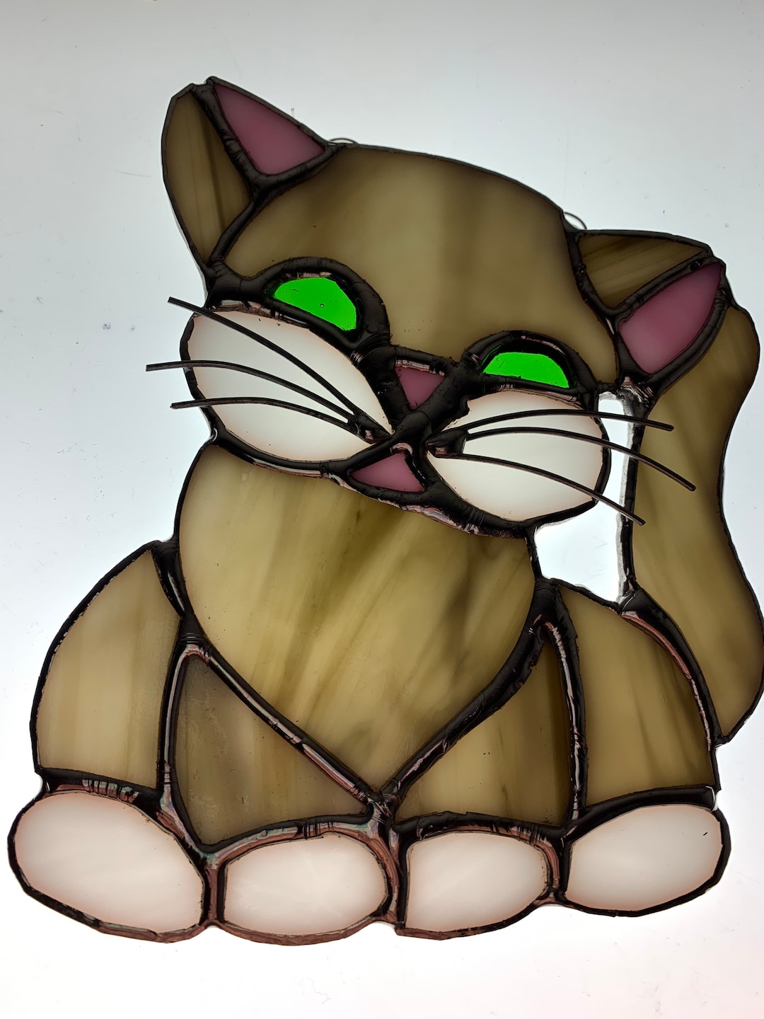 Stained Glass Cat - Etsy