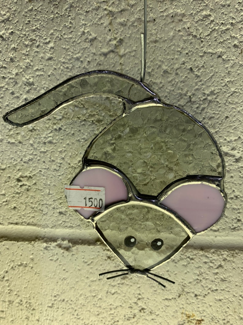 Stained Glass Mouse - Etsy