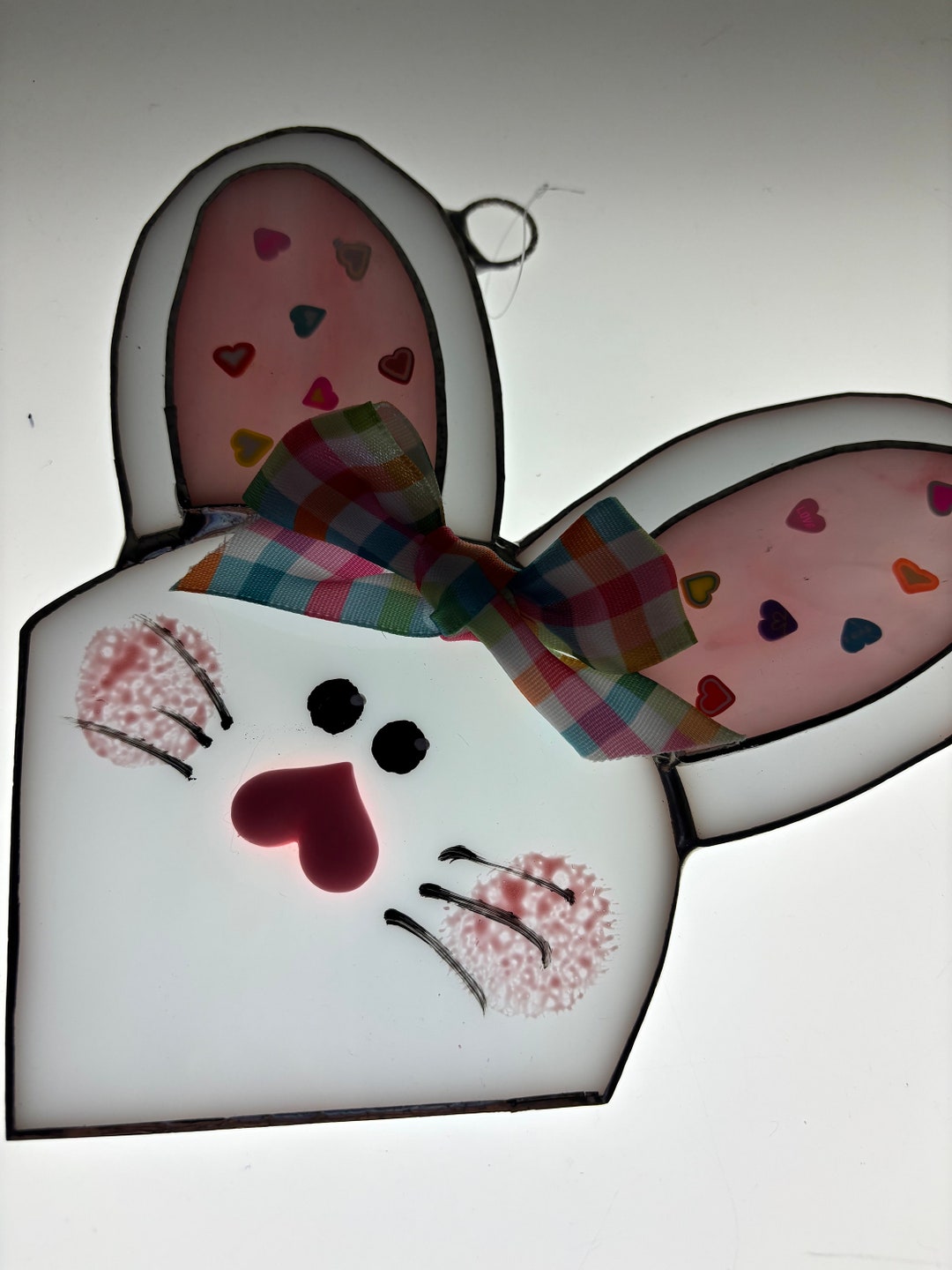 Stained Glass Corner Bunny - Etsy
