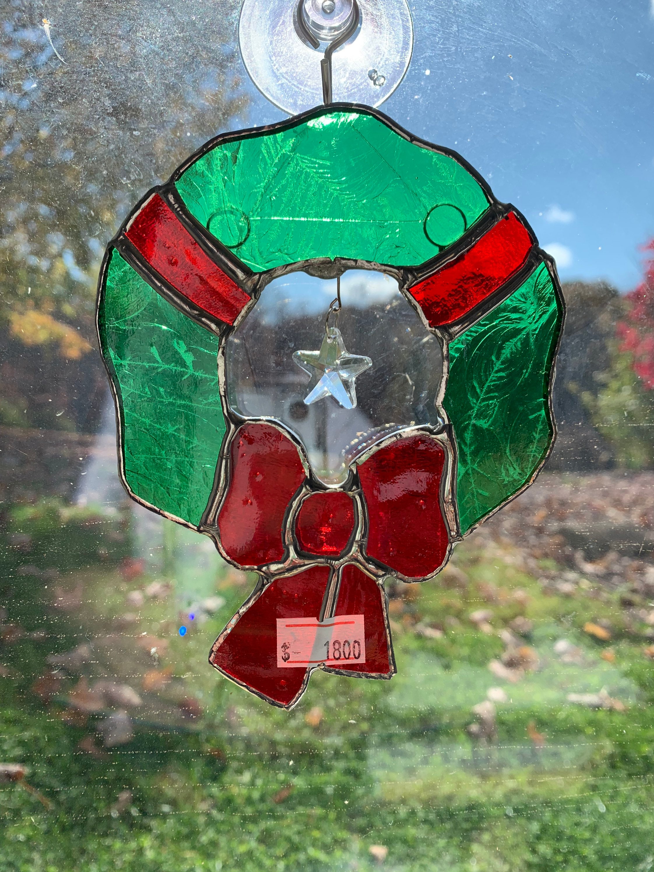 Stained glass wreath | Etsy