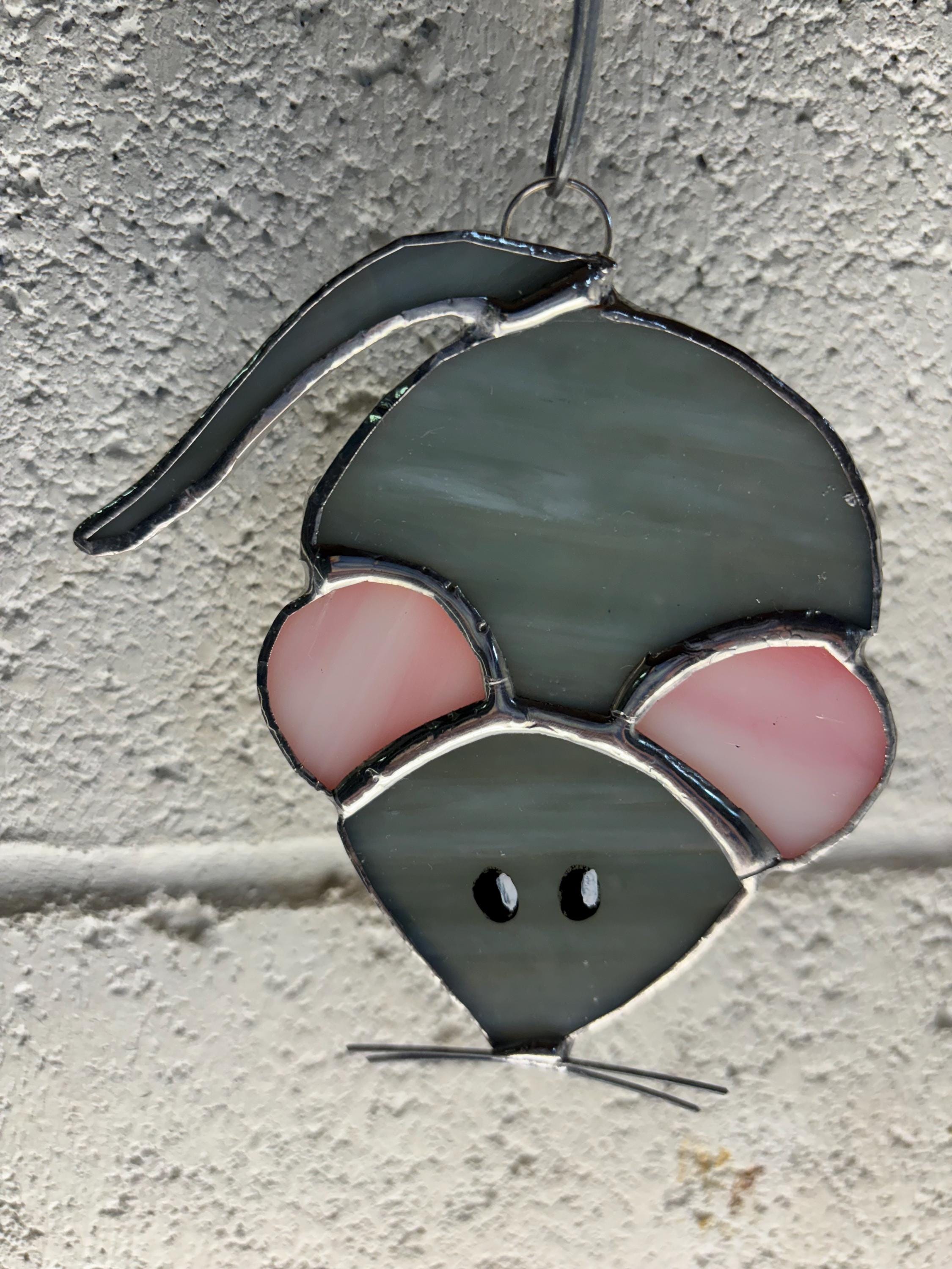 Stained Glass Mouse - Etsy