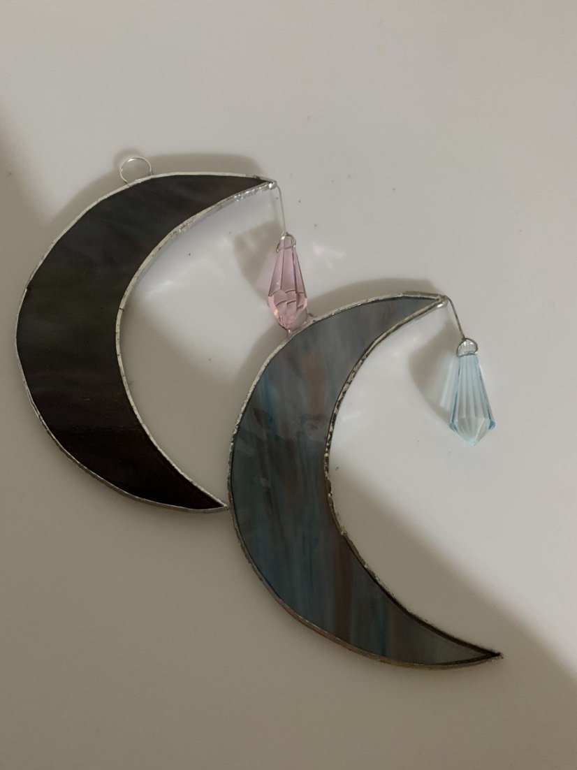Stained Glass Moon - Etsy