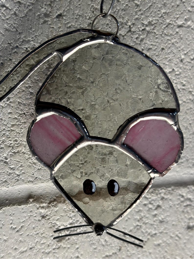 Stained Glass Mouse - Etsy