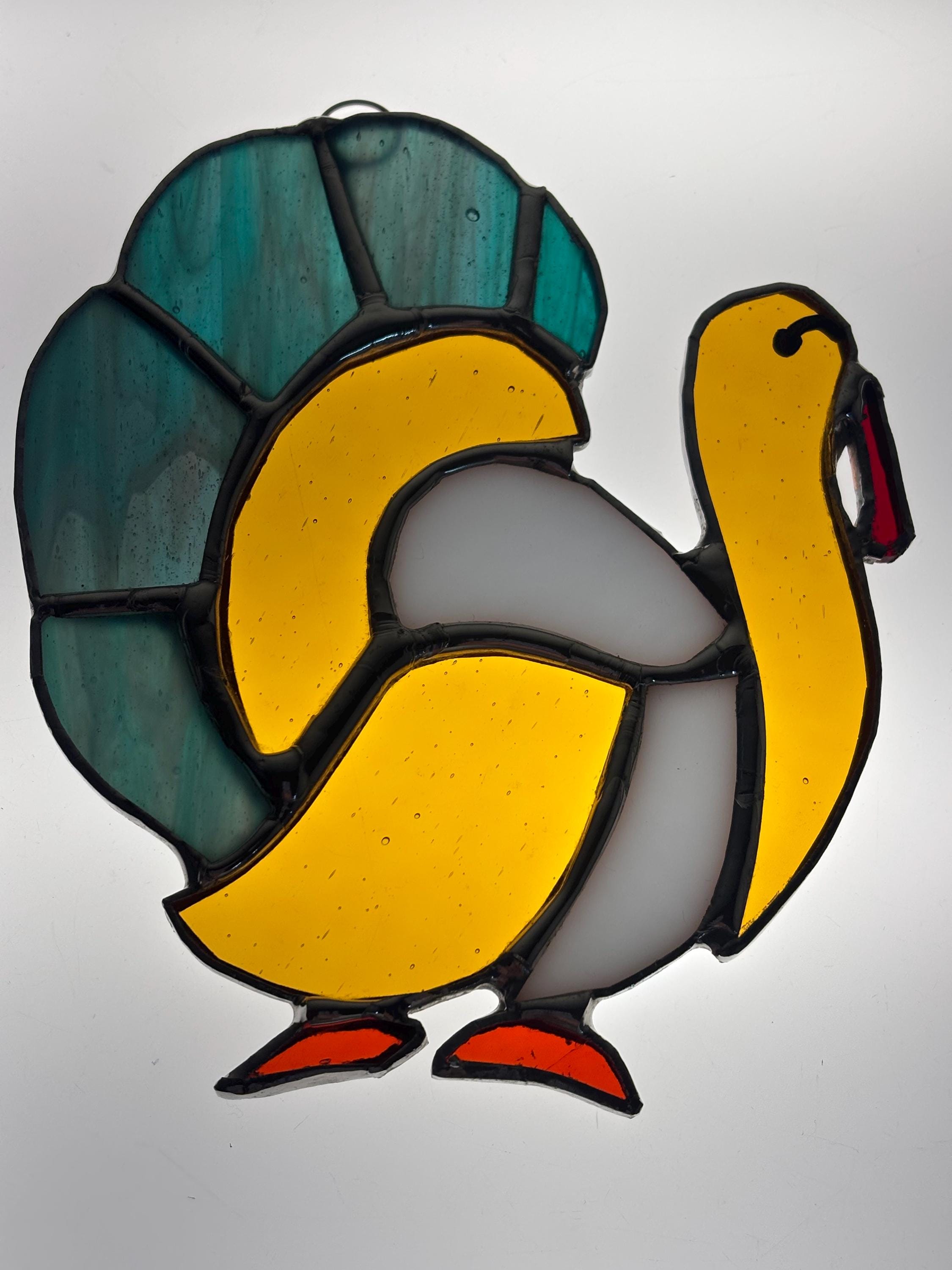 Small Stained Glass Turkey - Etsy