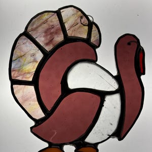 Small Stained Glass Turkey - Etsy