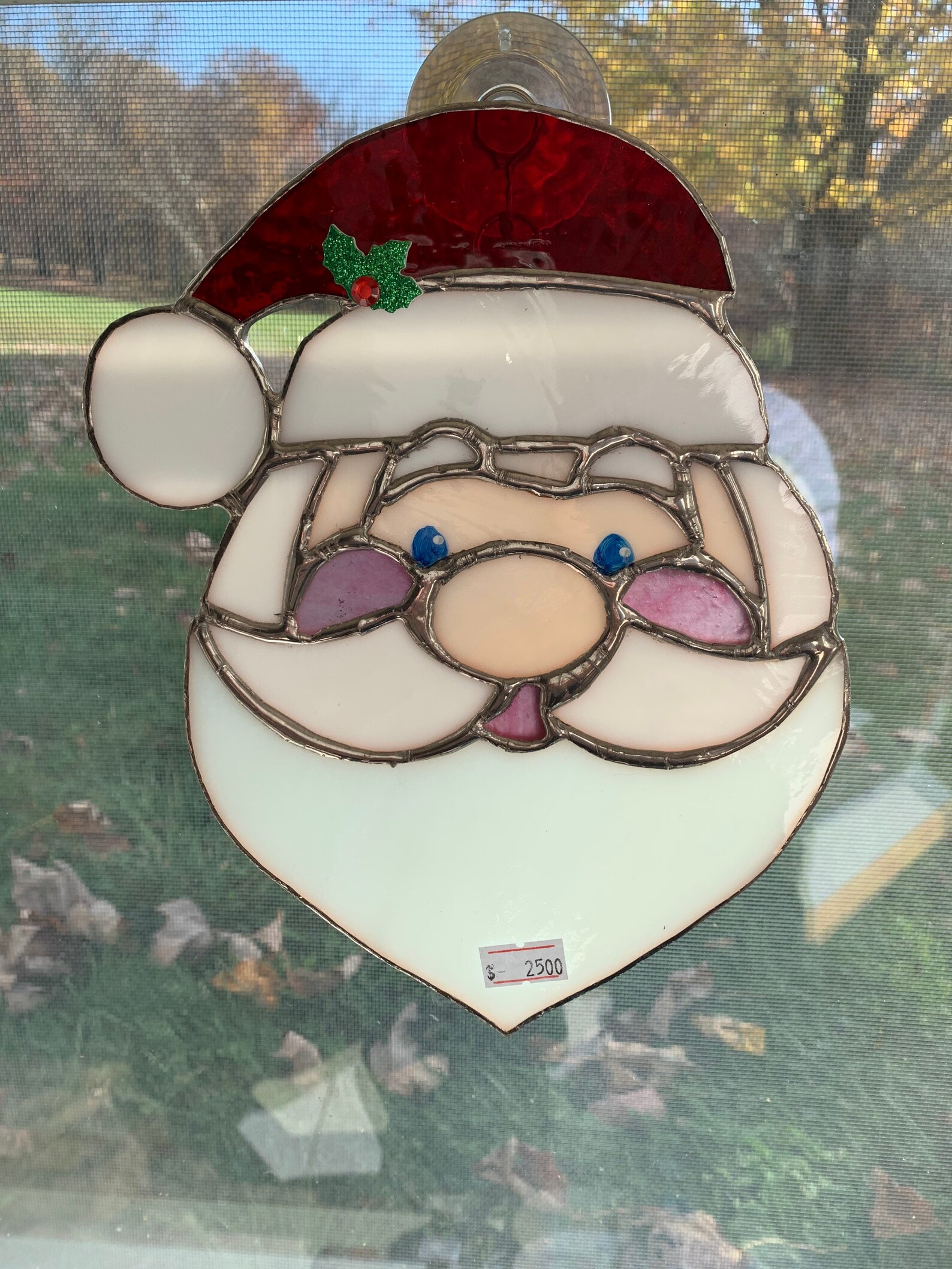 Stained Glass Santa - Etsy