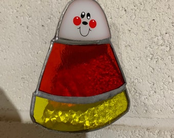 Stained Glass Candy Corn Suncatcher - Etsy
