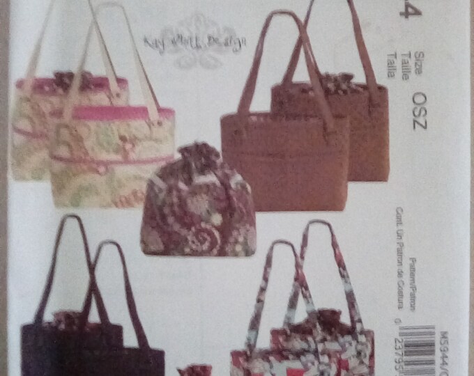 Tote Bag Sewing Pattern by Mccalls - Kay Whitt Design Pattern #M5944 - Etsy