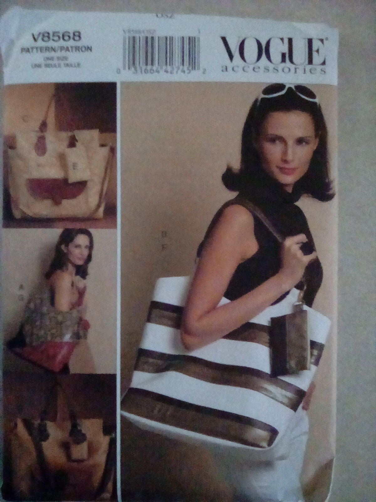 Vogue Accessories Bag Sewing Pattern #V8568 - Etsy