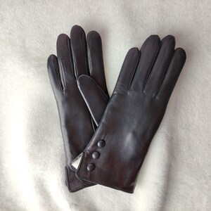 Rabbit or Sheep Fur-lined Leather Gloves Handmade Ladies | Etsy