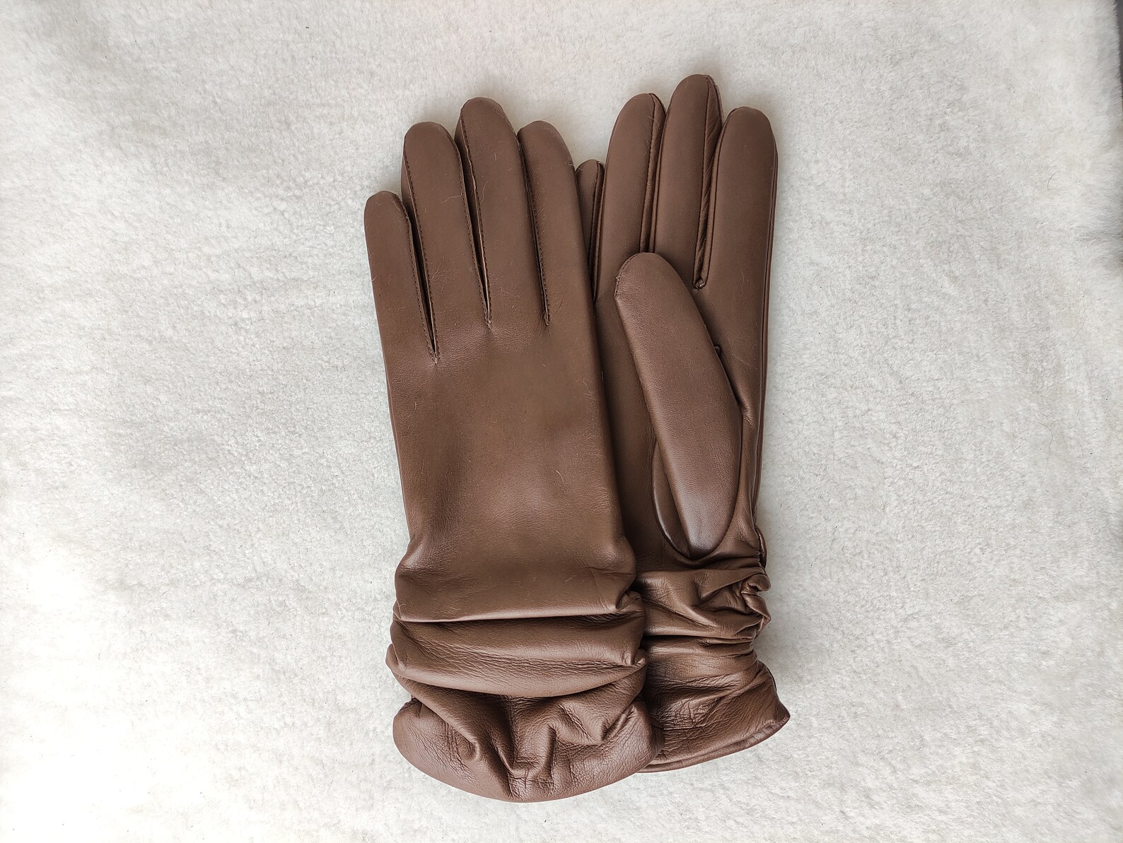 Cashmere / Silk Lined Leather Gloves Handmade Ladies Gloves - Etsy