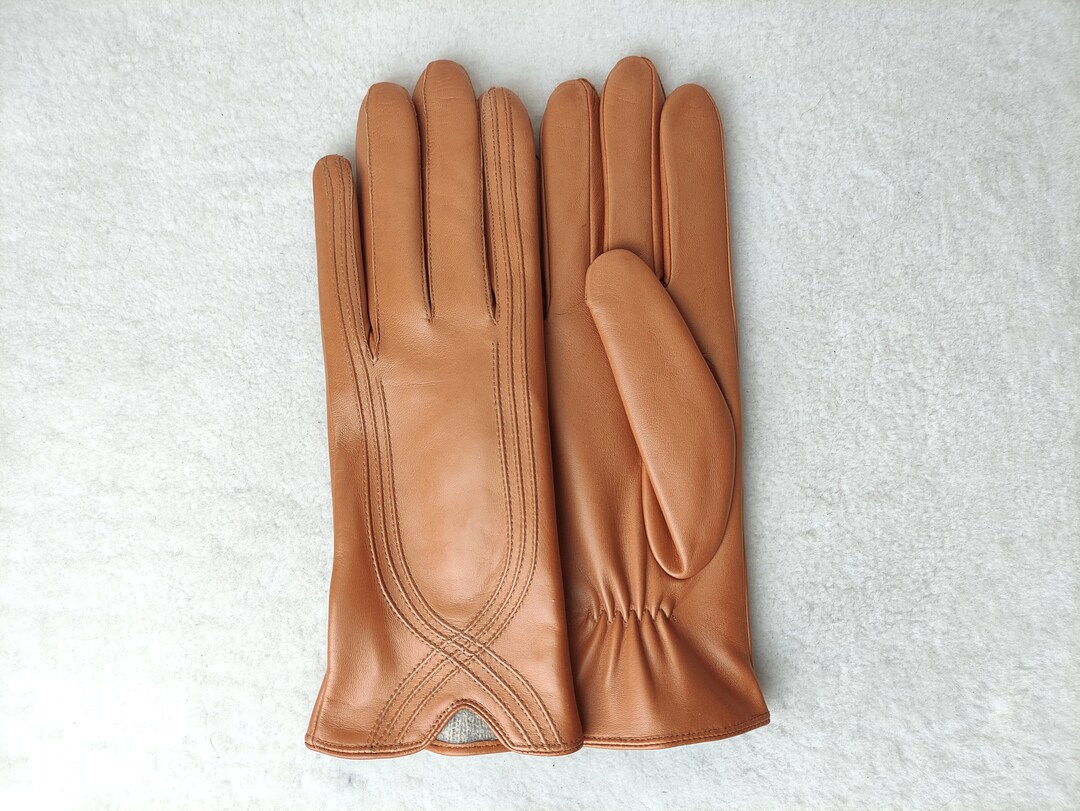 Cashmere / Silk Lined Leather Gloves Handmade Ladies Gloves Gloves for ...