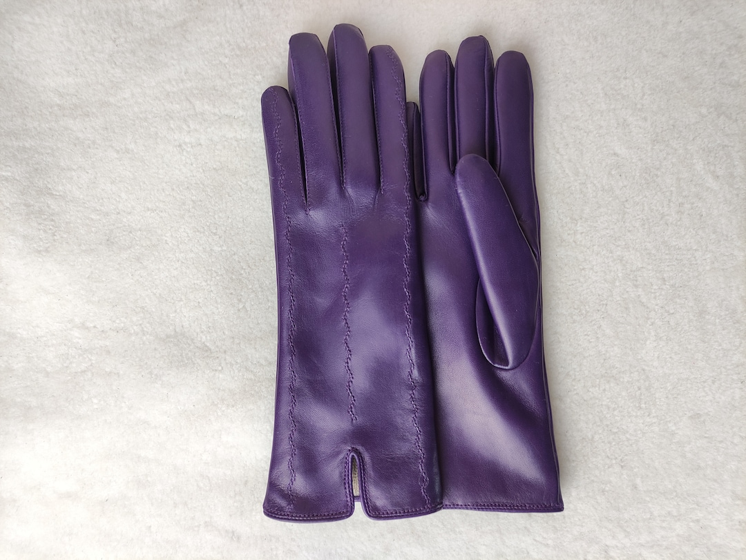 Cashmere / Silk Lined Leather Gloves Handmade Ladies Gloves for Driving ...