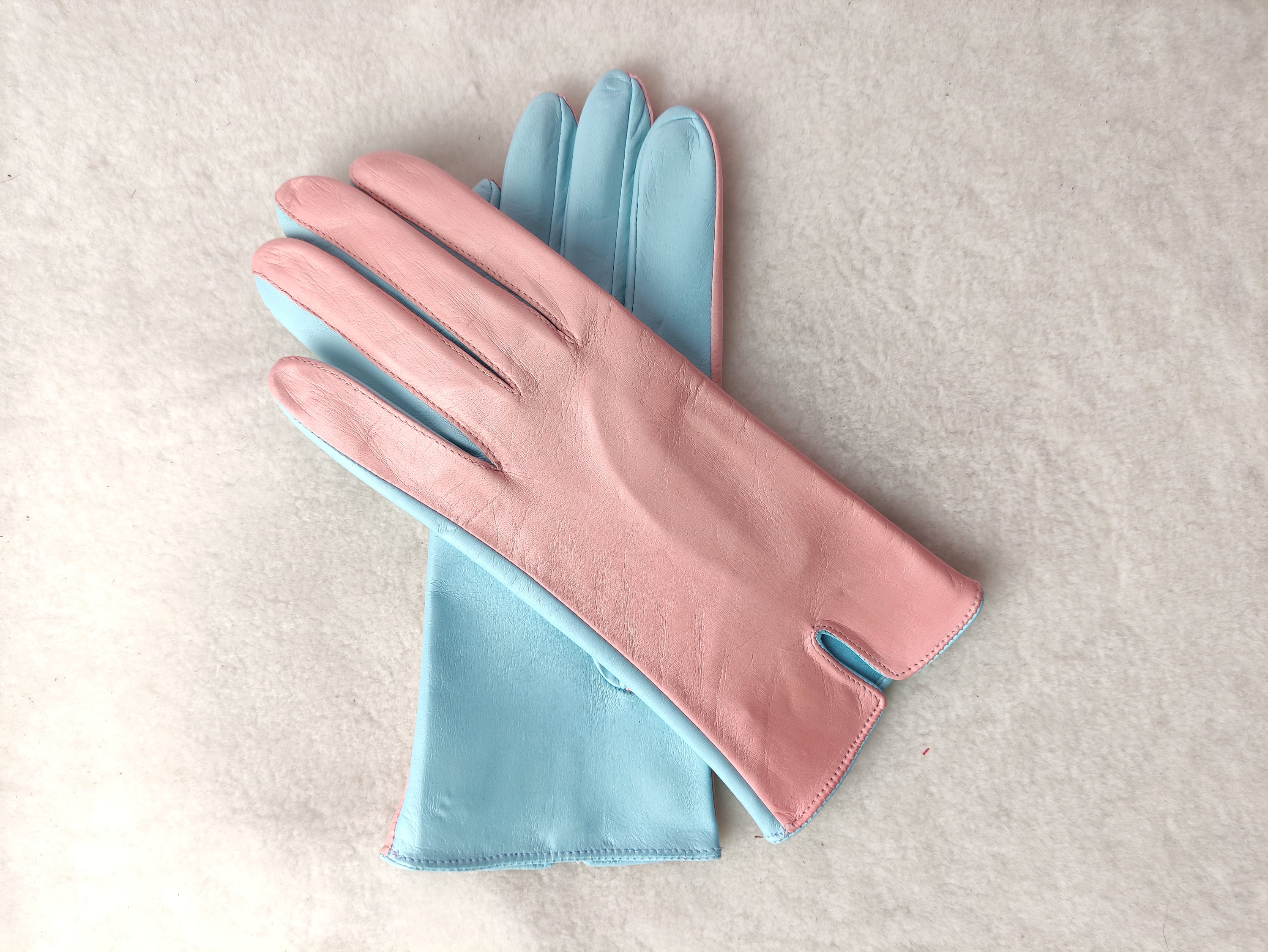 Pink leather gloves Handmade Ladies Gloves Gloves for Driving | Etsy