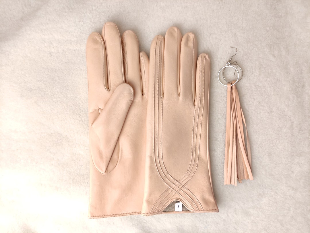 Cashmere / Silk Lined Leather Gloves Handmade Ladies Gloves - Etsy