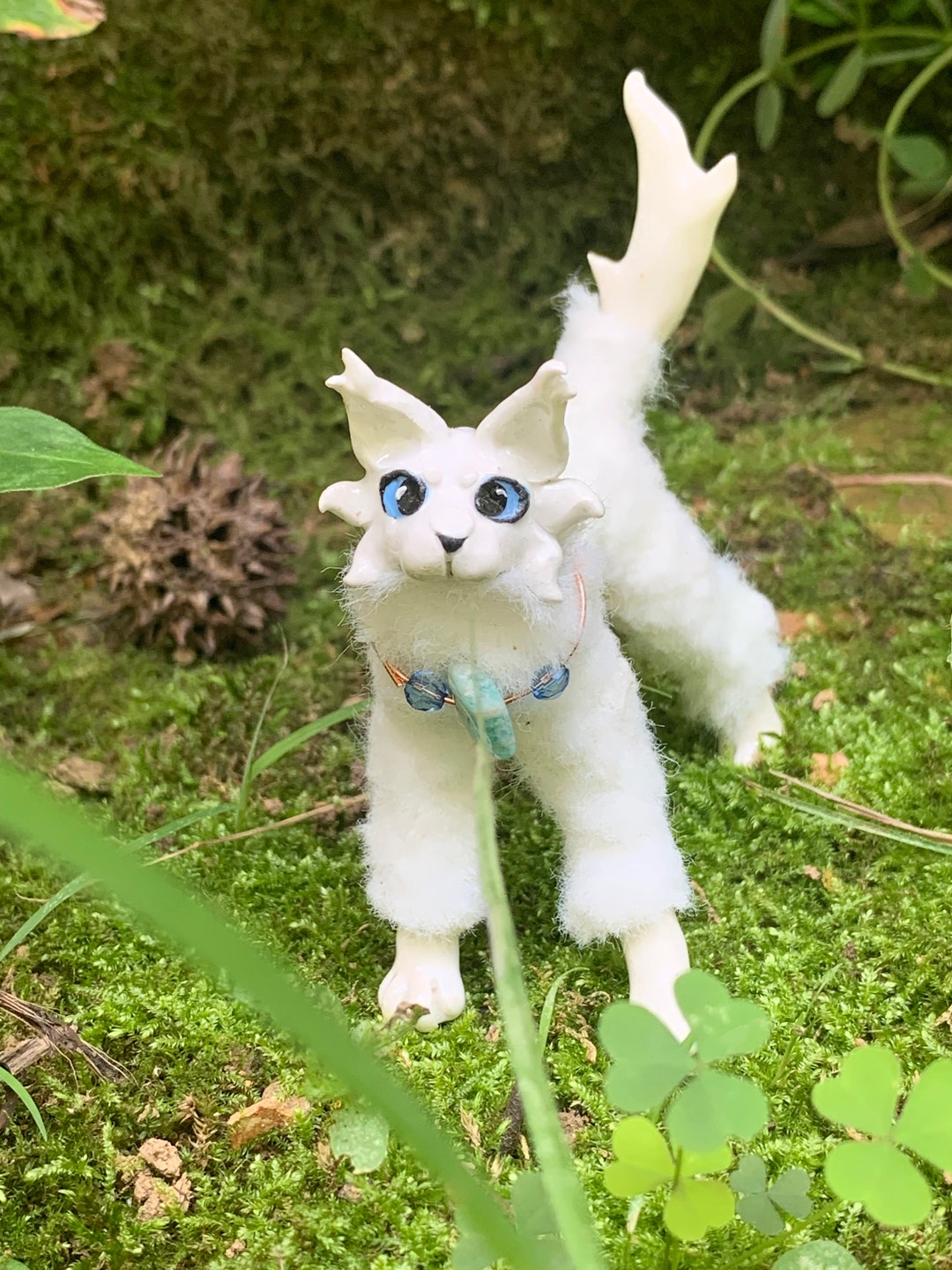 Poseable Art Doll Cat - Etsy