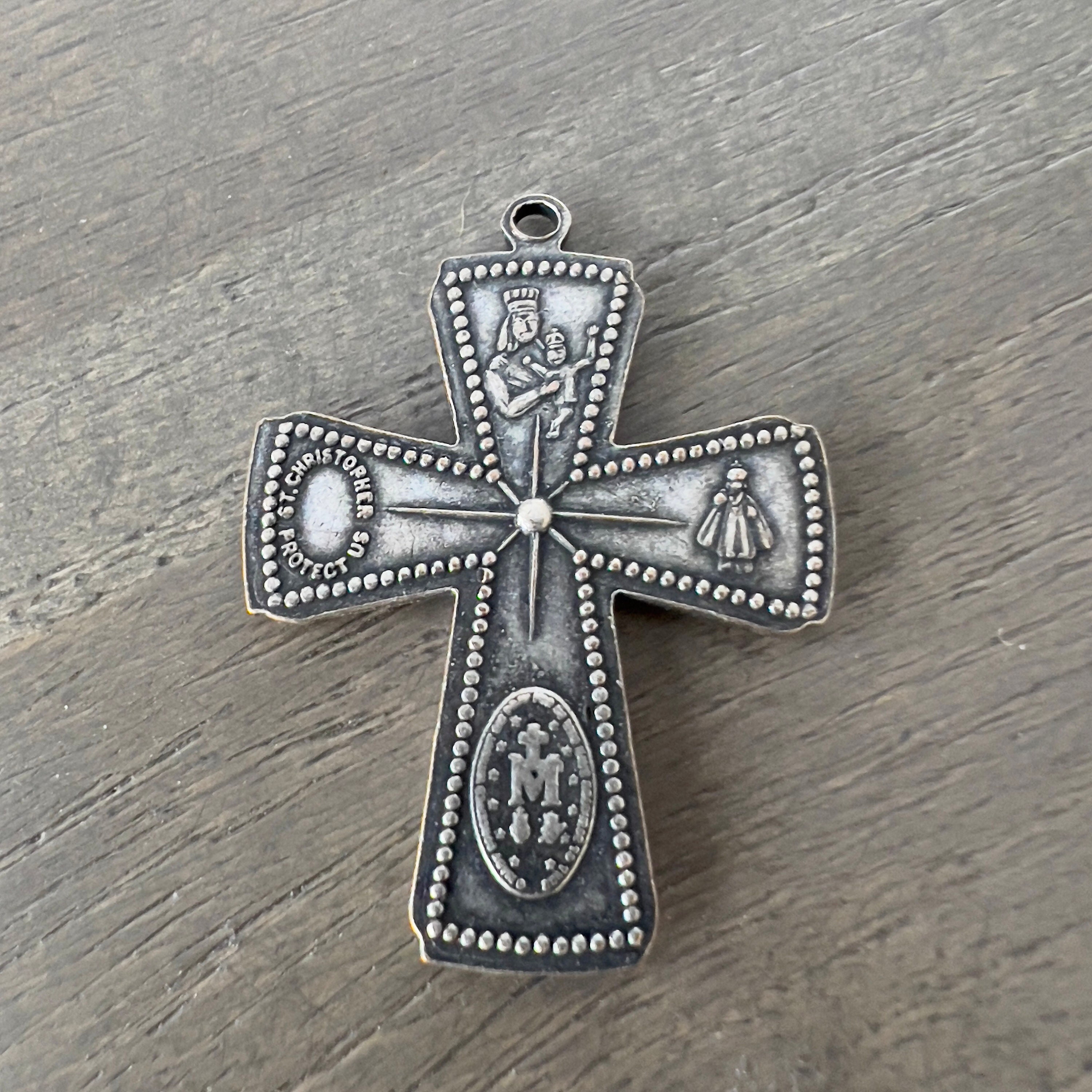 Catholic Religious Medals-four Way Medal-cruciform-catholic Symbols ...