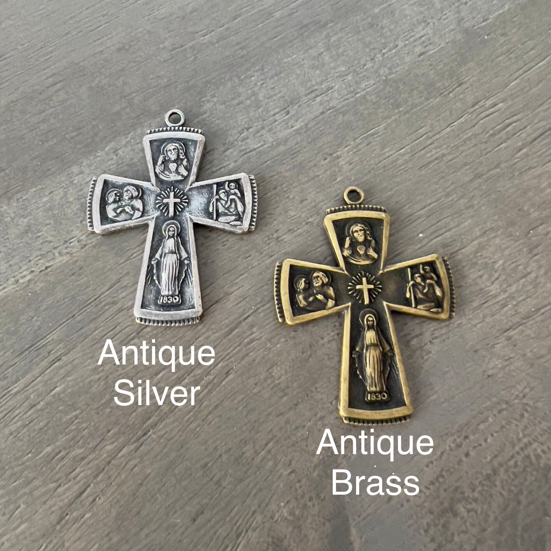 Catholic Religious Medals-four Way Medal-cruciform-catholic Symbols ...