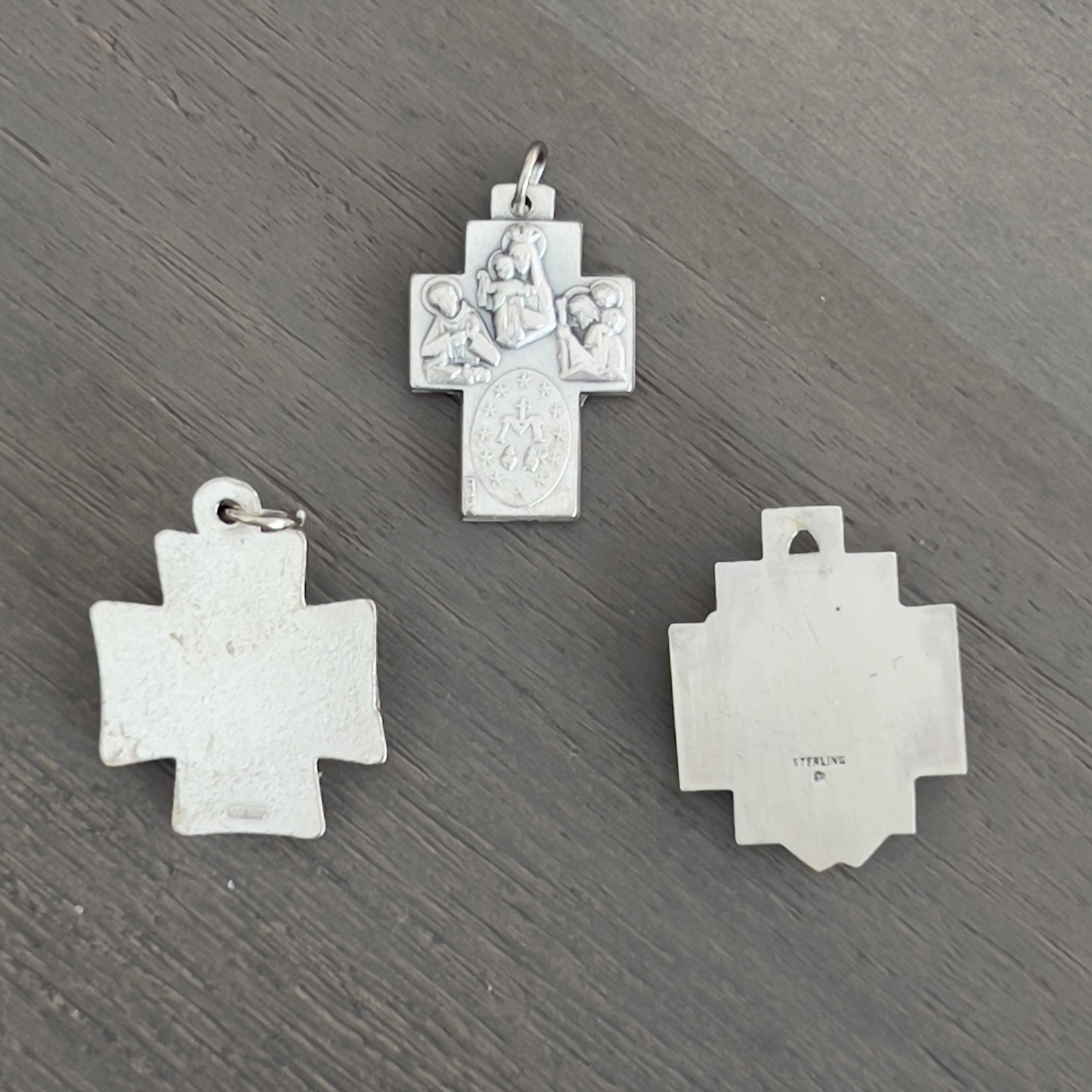 Catholic Four Way Medal-religious Medal-cruciform-catholic Symbols ...