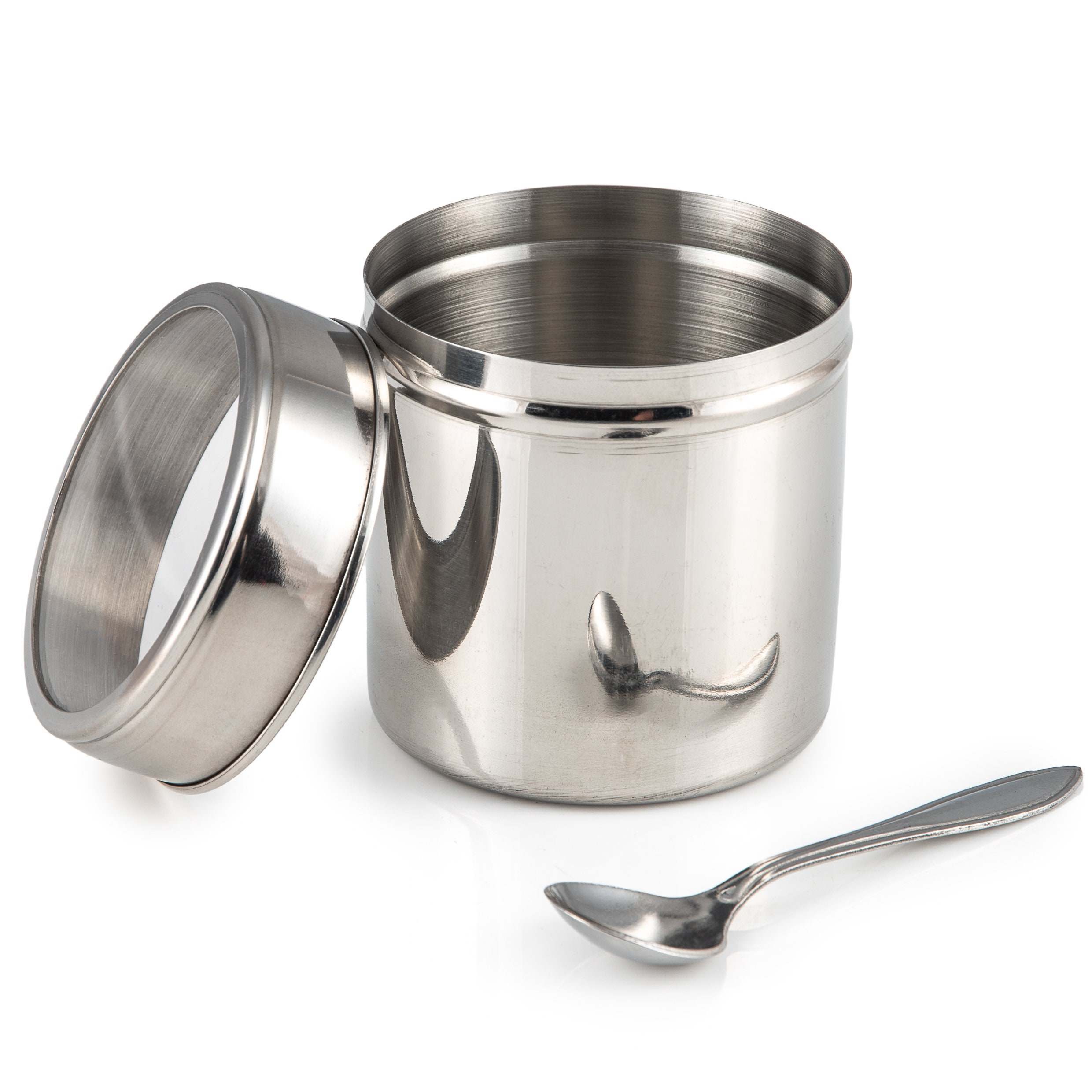 Indian Tiffin Masala Dabba, Clear Lid With Clear Pots, Free Spice ...