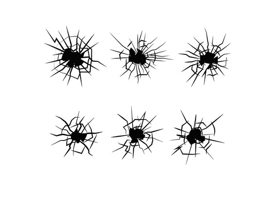 Shuttered Glass Clipart Bundle SVG Broken Mirror Bundle SVG - Etsy