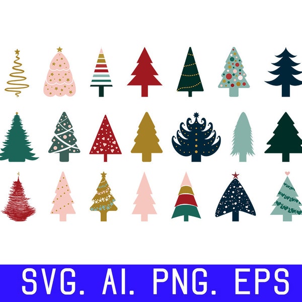 Boho Christmas Tree Svg - Etsy